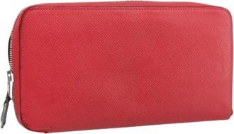 Herm&egrave;s Pre-owned Silk Wallet - - Pre-owned - Damen - Rot - ONE SIZE
