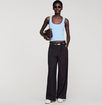 Sandro Stricktop mit H&auml;keldetails