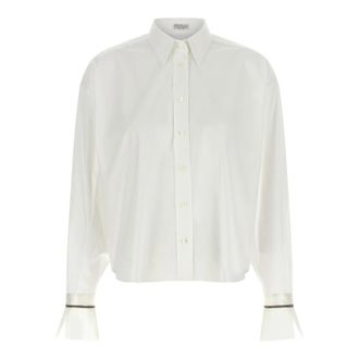 Brunello Cucinelli Relaxed Boxy Shirt - - Blouses & Shirts - Damen - Wei&szlig; - M