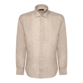 Dell'Oglio Homme, Chemises, Beige, Taille: M T-Chemises