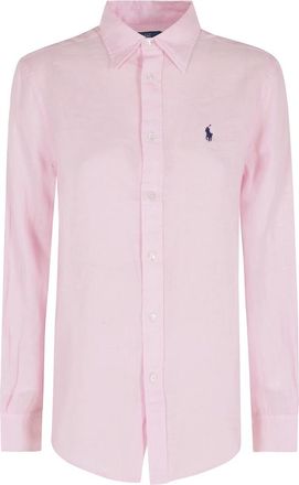 Polo Ralph Lauren Femme, Blouses et Chemises, Rose, Taille: 40 FR Long Sleeve Shirt