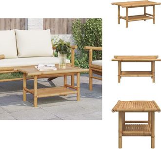vidaXL Couchtisch 70x40x35 cm Bambus - Bambus Couchtisch - Beistelltisch - Wohnzimmer Deko - Naturholz M&ouml;bel - Lounge Table