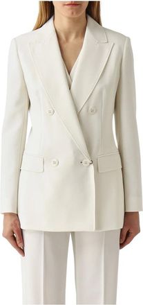 Max Mara Femme, Vestes, Blanc, Taille: 36 FR Blazer