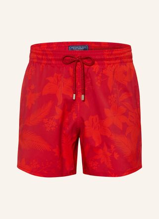 Vilebrequin Badeshorts Moorise rot