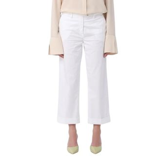 Re-hash Wei&szlig;e Wide-Leg Cropped Hose - - Trousers - Damen - Wei&szlig; - W30