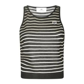 Chiara Ferragni &Auml;rmelloses Top - - Tops - Damen - Schwarzk - XS