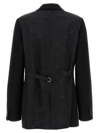 Moschino Single-Breasted Blazer - Black
