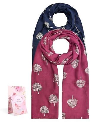 Heekpek Foulard Echarpe Femme Echarpe Foulard Paillettes Imprim&eacute; &Eacute;charpe Foulard Wraps Foulard Imprim&eacute; M&ucirc;rier Femme Mode Foulard Paillettes- Taille Unique -Ro