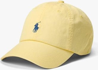 Polo Ralph Lauren Baumwoll -Logo -Kappe - Gelb