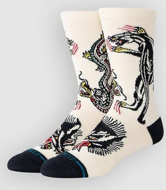 Stance Battle Crew Socks cream