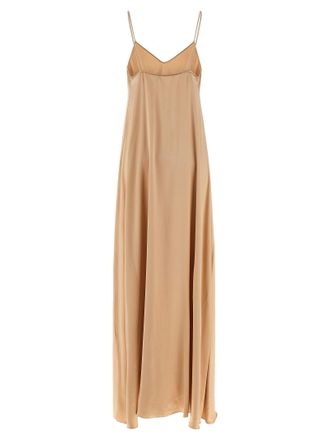 Ferragamo Fluid Viscose Dress - Beige
