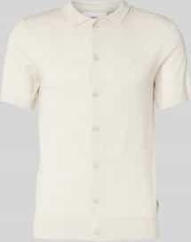 Lindbergh Slim Fit Freizeithemd mit Logo-Stitching Modell Ecovero