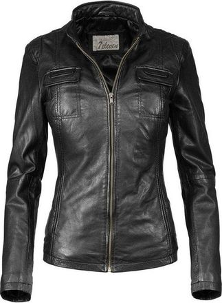 7eleven Lederjacke SEFLAVIA (1-St) mit Stehkragen