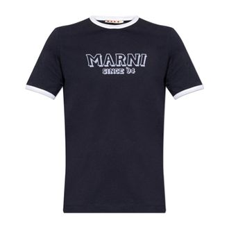 Marni The Logo T-Shirt - - Tops - Herren - Schwarzk - XL