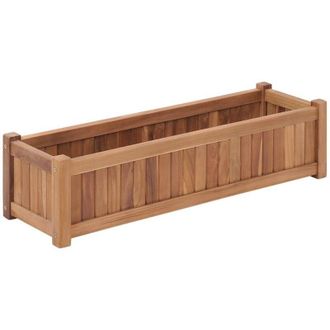 vidaXL Lit sur&eacute;lev&eacute; 100x30x25 cm Bois de teck solide