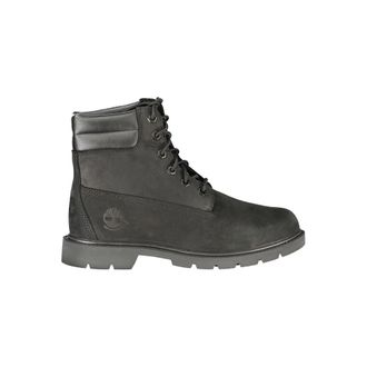 Timberland Schwarzer Wasserdichter Kn&ouml;chelstiefel mit Druck - - Shoes - Damen - Grau - 38 EU