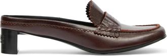 Maison Margiela Femme, Chaussures, Brun, Taille: 38 1/2 EU Almond Toe Slip-On Mule