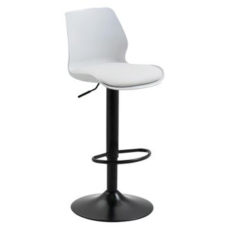 Generic Verstellbarer Drehhocker, K&uuml;chenthekenstuhl aus PU-Leder, h&ouml;henverstellbarer Hocker mit Hydraulikfunktion f&uuml;r Esszimmer und Hausbar