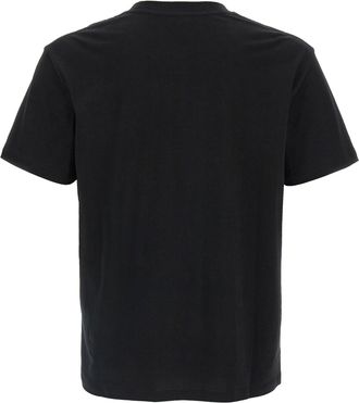 Valentino Garavani Logo-Patch Cotton T-shirt - Black