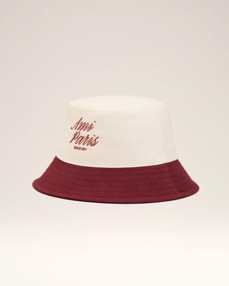 Ami Bob Rouge Et Blanc Ami Paris en Coton Blanc - 56 - Unisex
