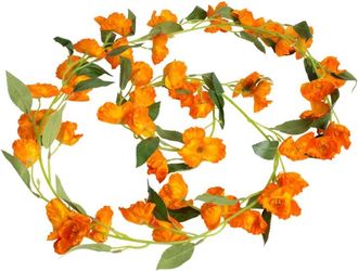 Botanic-Haus künstliche Mohnblumen Girlande/Sommer und Herbstdekoration Farbe: orange