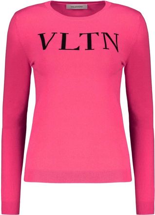 Valentino Garavani Femme, Pulls, Rose, Taille: 38 FR Pull ras du cou &agrave; manches longues