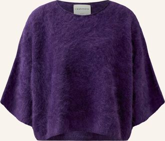 Oui Cashmere-Pullover Mit 3/4-Arm lila
