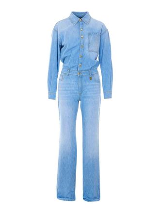 Elisabetta Franchi Pull Col Rond - Bleu
