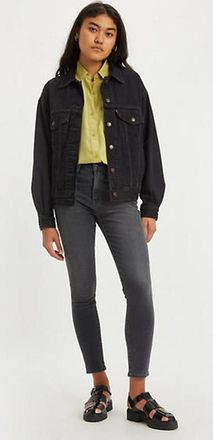 Levi's 721 Skinny Jeans mit hohem Bund - Damen - Schwarz / Schwarz