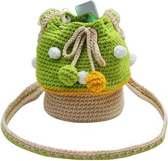 Generic Portefeuille tricot&eacute; en forme de champignon, petit sac en forme de champignon pour portefeuille, portefeuille d&eacute;contract&eacute; pour femme, portefeuille au 