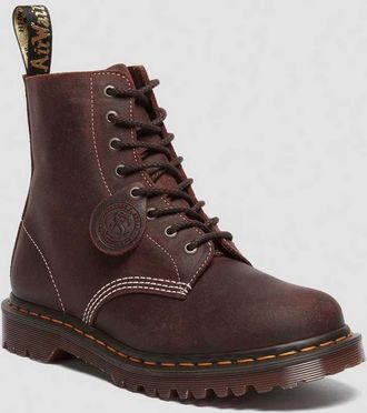 Dr. Martens 1460 Wax Commander Leder Schnürstiefel in Braun, Größe: 37