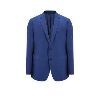 Saison 1865 Dasta-Blazerjacke aus Wolle und Mohair - Blau