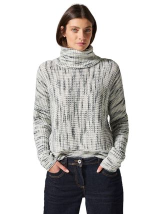 Cecil Damen B303028 TOS_Space Dye Dolman, Vanilla White, M