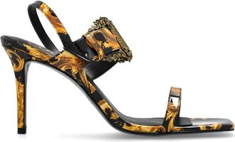 Versace Jeans Couture Femme, Chaussures, Jaune, Taille: 36 EU Logo Couture Emily Slingback Sandales