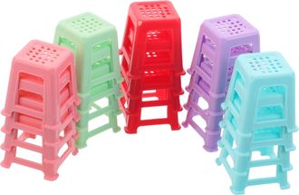 NUOBESTY 20 Stück Teiliges Mini Staffelei mit Rutschfesten Canvas Füßen Stabile Kunststoffstützen für Flüssiges Acrylgießen Vielseitige Malhilfe Kompakt und Re