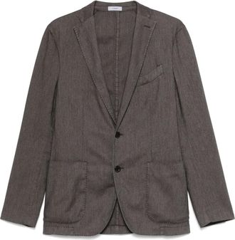 Boglioli blazer ample &agrave; effet froiss&eacute; - Marron