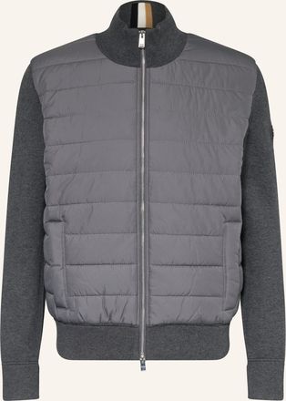 HUGO BOSS Steppjacke H-Hernesto Im Materialmix grau