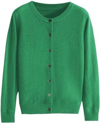 Generic Cardigan Sweaters for Women 2025 Lightweight Cashmere Sweater Knit Trendy Warm Soft Cozy Long Sleeve Pullover Tops