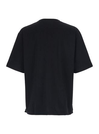Dsquared2 Mens T-Shirt With Maxi Logo Black Cotton T-Shirts And Polos