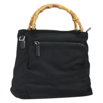 Gucci Sac &agrave; main en toile vintage Pre-owned - Femme - Pre-owned - Noir - Taille: ONE Size