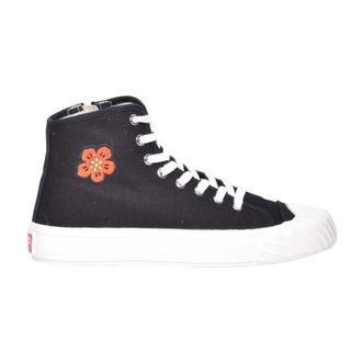 Kenzo Hohe Leinwand Sneakers - - Shoes - Damen - Schwarzk - 37 EU
