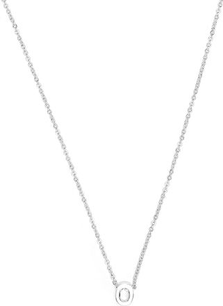 Luxenter Halskette Alphabet mit Silber-Finish - Buchstabe O, Mediano, Metall, Ohne Edelstein