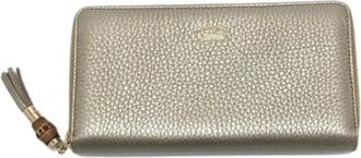 Gucci Portefeuille long (bi-pli) Pre-owned - Femme - Pre-owned - Jaune - Taille: ONE Size