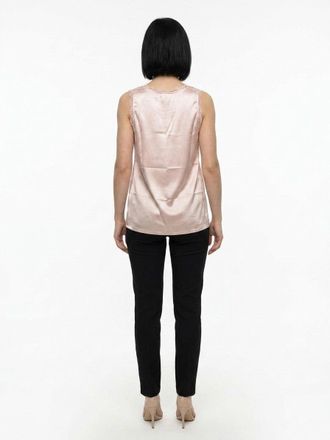 Dolce & Gabbana Womens Pink Elastane Tank Tops
