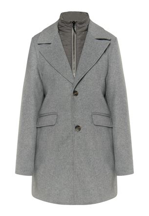 Dreimaster Dreimaster &Uuml;bergangsmantel aus Wollgemisch Herren grau melange