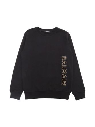 Balmain Cotton Sweatshirt - Black