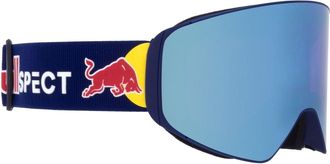 Red Bull Spect Eyewear Snow Goggle JAM-03, Blue/Light Blue Snow, Purple with Light Blue Mirror, S.2, HIGH Contrast