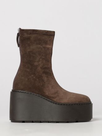 Vic Mati&eacute; Bottines &agrave; talon compens&eacute; et plateforme en daim &agrave; bout rond