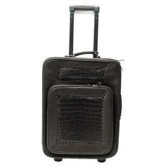 Bottega Veneta Weekender - BOTTEGA VENETA TROLLEY-KOFFER 45 CM AUS BRAUNEM LE - Gr. unisize - in Braun - f&uuml;r Damen