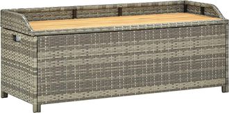 tidyard Gartenbank mit Stauraum Parkbank Sitzbank Gartenmöbel Balkonbank Bank für Balkon Terrasse & Garten, Garten Aufbewahrungsbank Sofa Couch Liege, 120 cm 